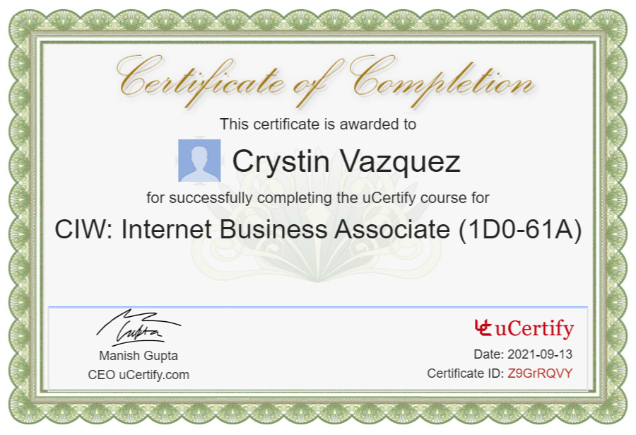 Crystin's Portfolio Website